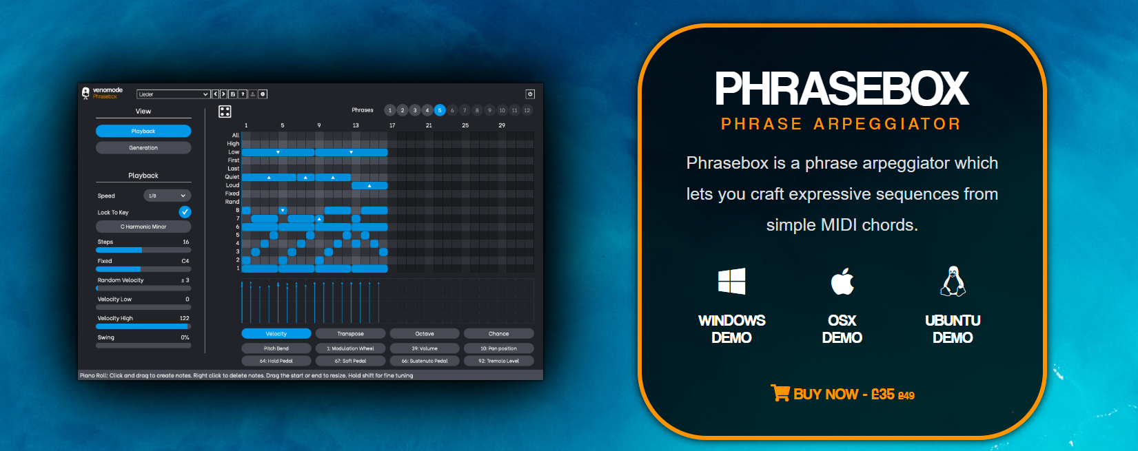 Venomode Launches 'Phrasebox' - A Phrase Arpeggiator Unlike Any Other - Stereo Stickman