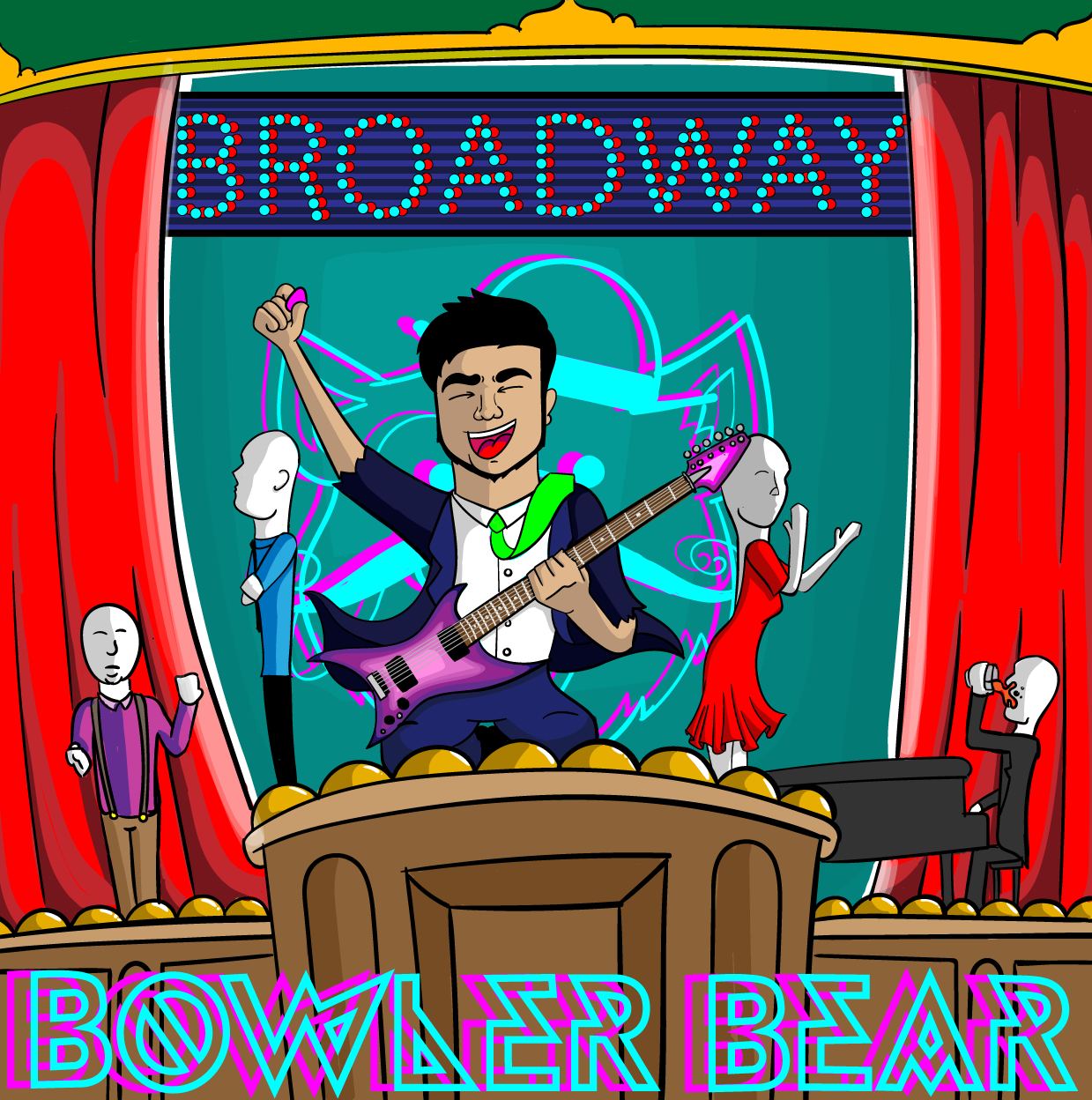 Bowler Bear - Broadway - Stereo Stickman