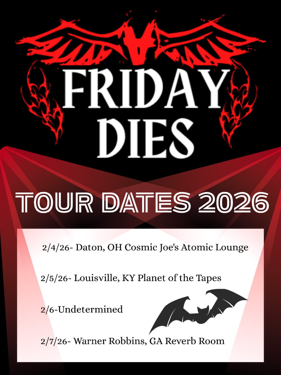 Indie Metal Legends Friday Dies Hit the Road for An Explosive 2026 Tour ...